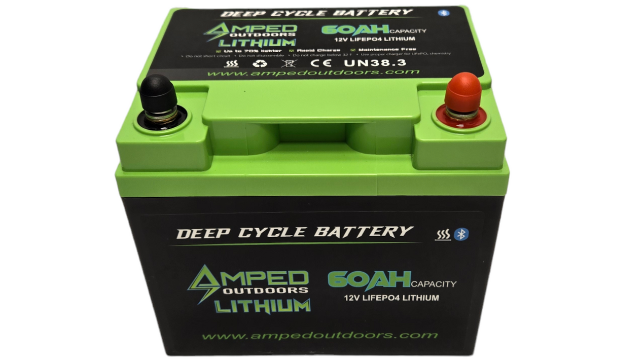 Amped Outdoors 12V 60AH LiFePO4 Lithium Battery — Eco Fishing Shop