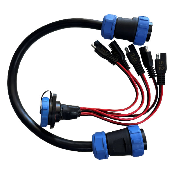 Yak Power Panel Mount and Dual Plug Jumper Harness — Eco Fishing Shop