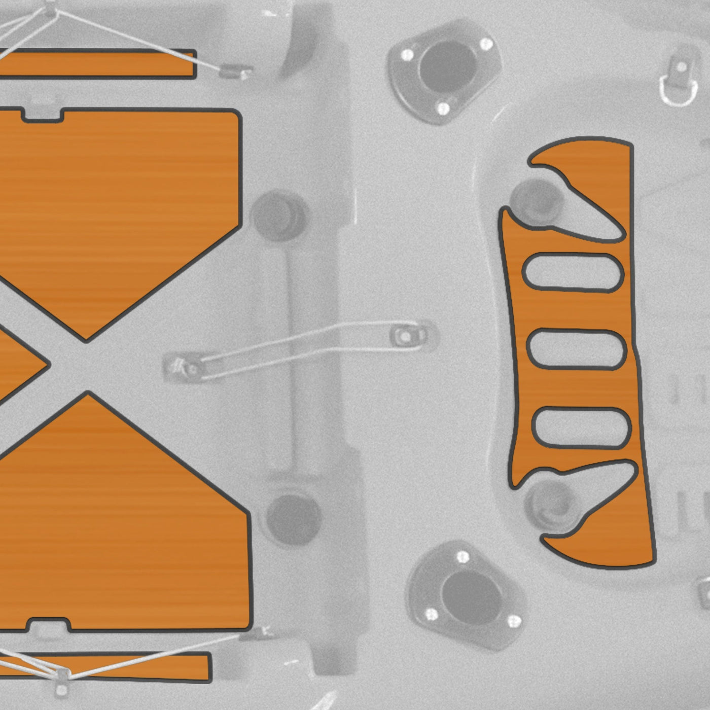 Vibe Kayaks Yellowfin 100 Premium Deck Padding — Eco Fishing Shop